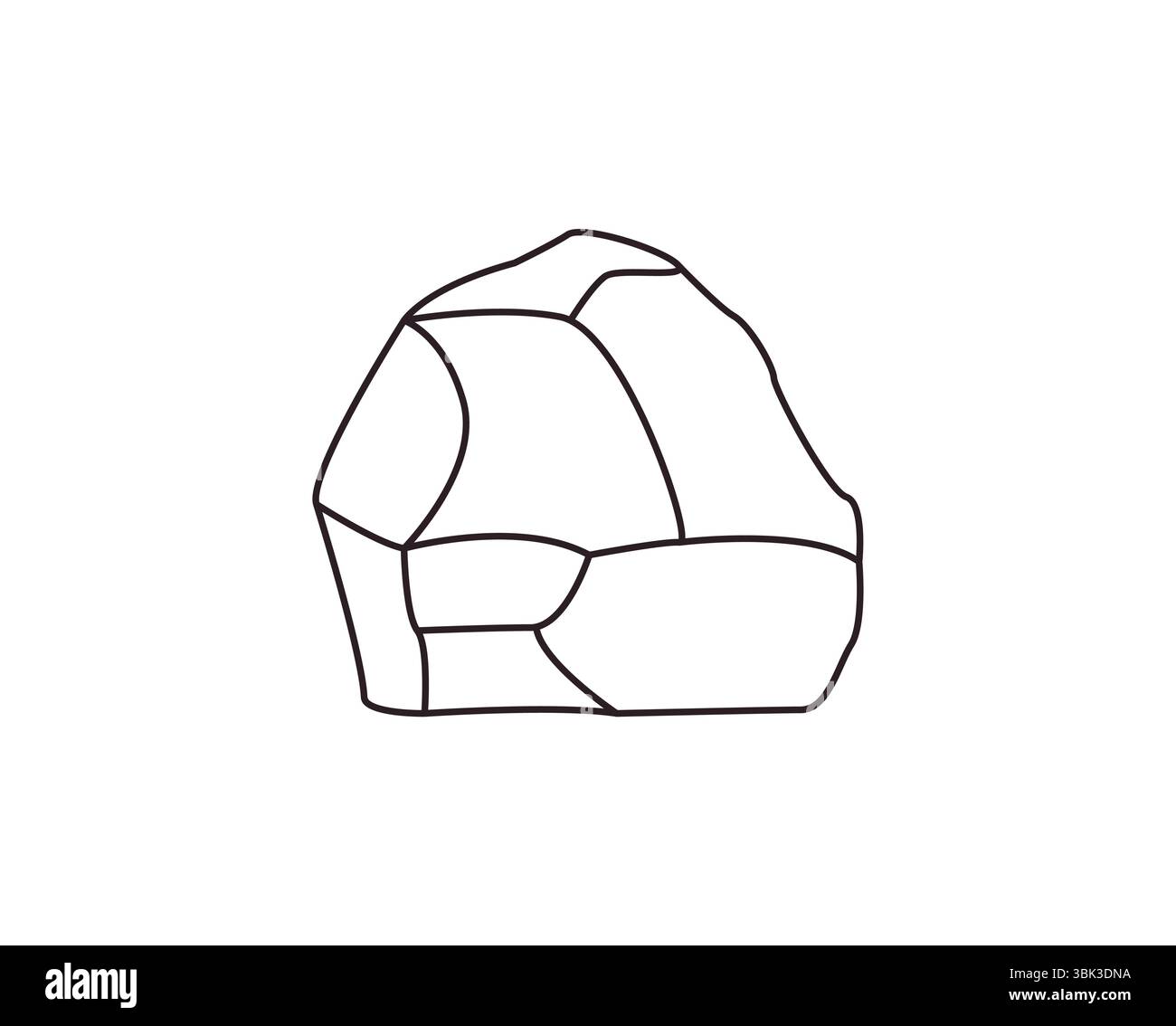 grey rock stone boulder emoji symbol sign icon vector illustration ...
