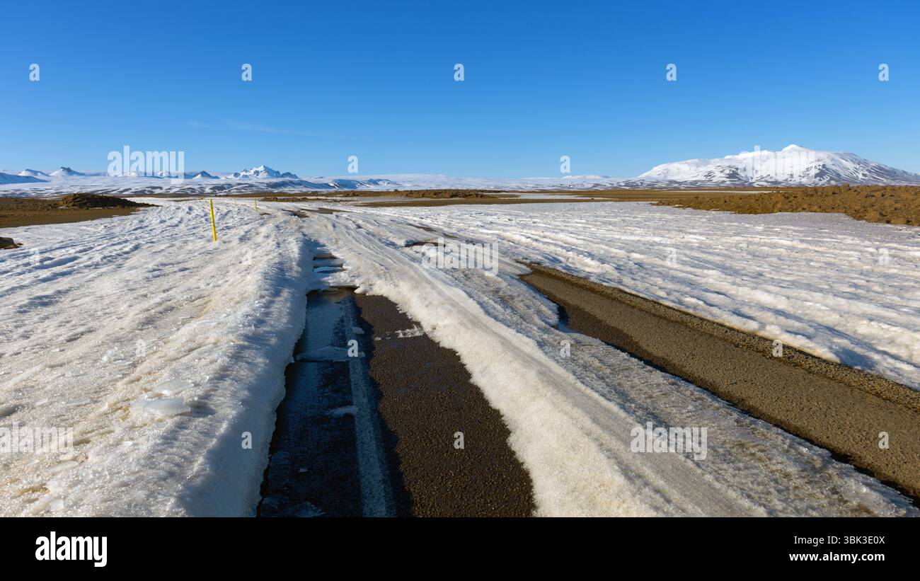 Long road going trough the beautiful nature Stock Photo - Alamy