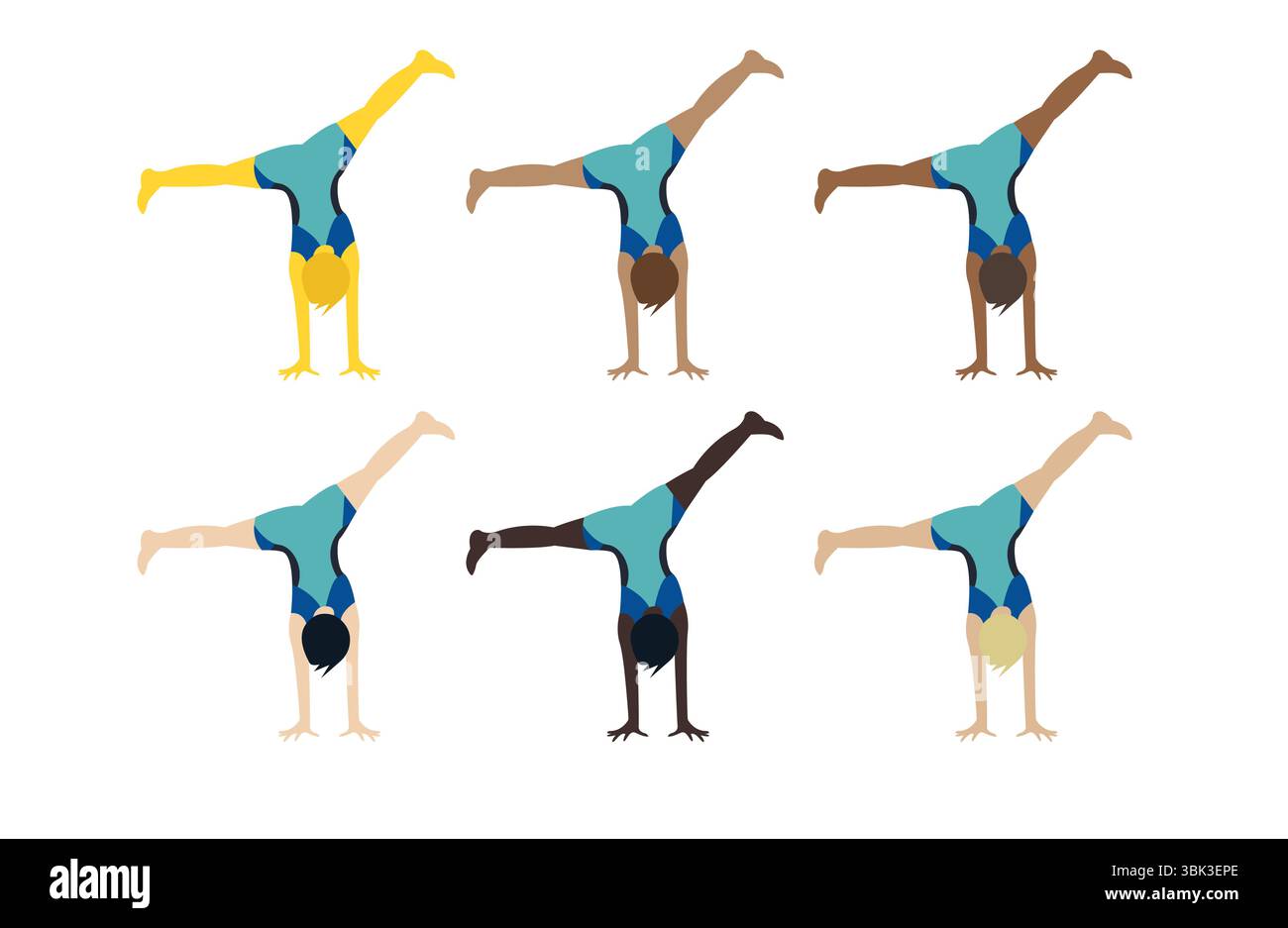 cartwheel emoji symbol sign icon vector illustration person doing ...
