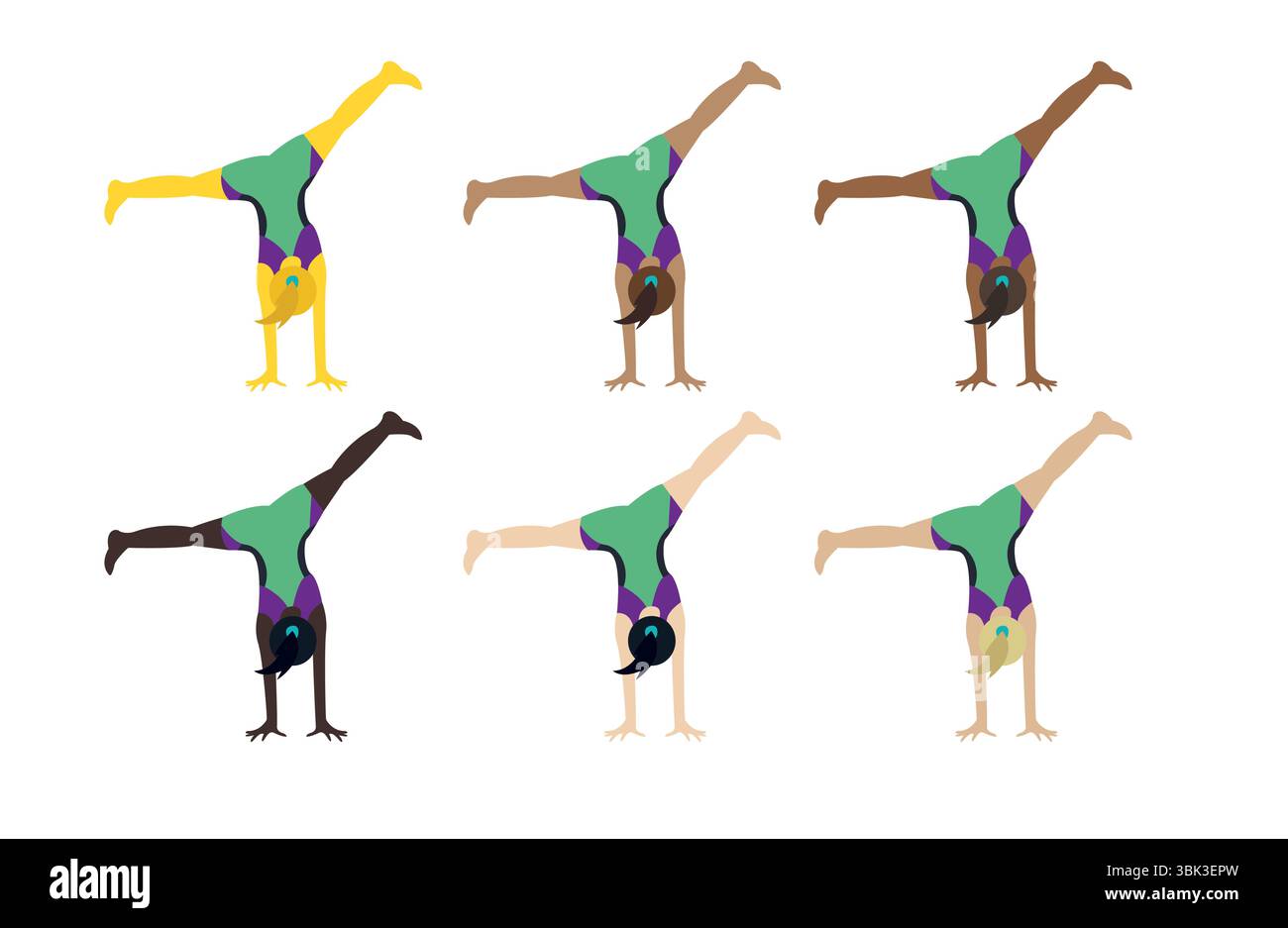 cartwheel emoji symbol sign icon vector illustration person doing ...