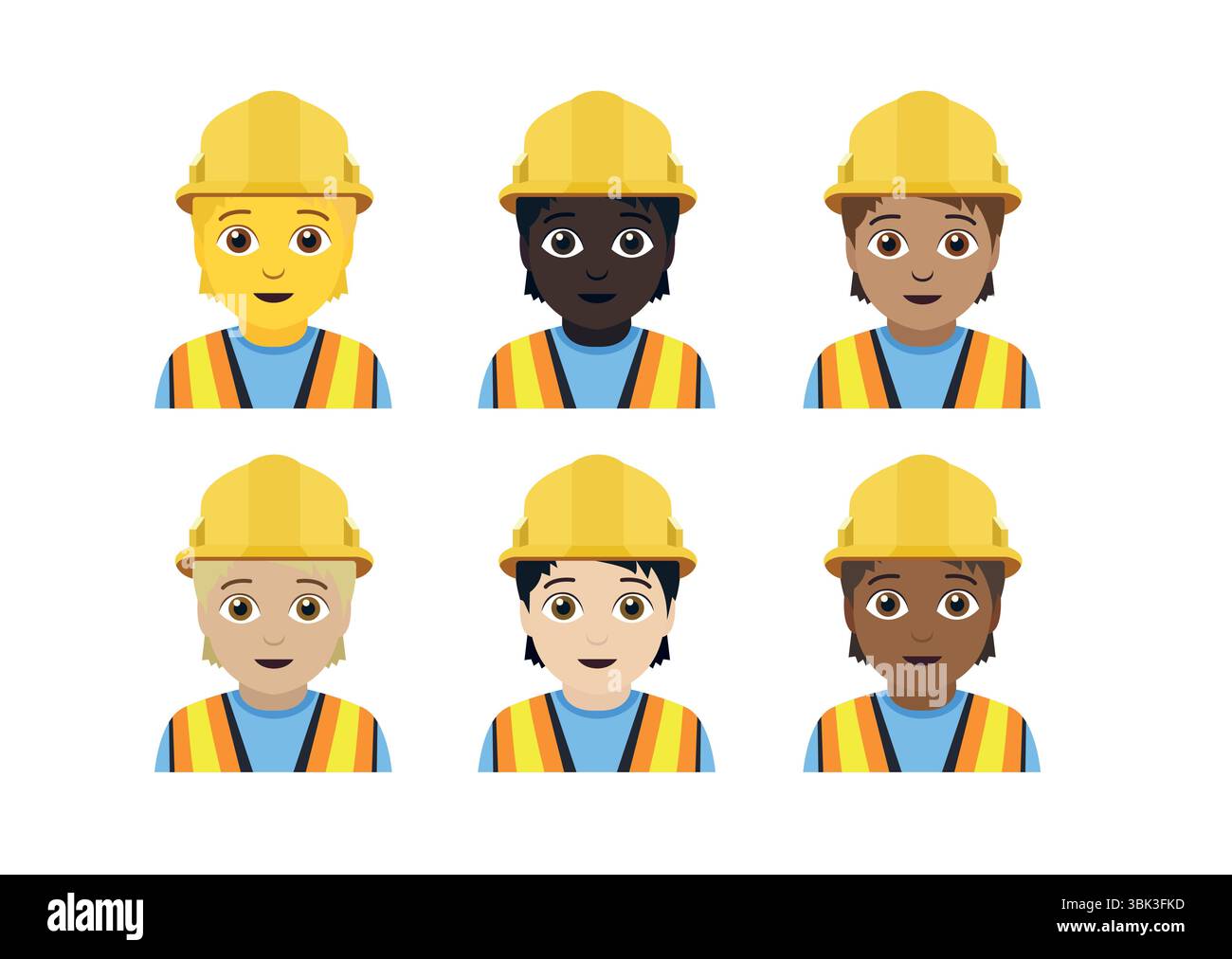 construction worker person emoji symbol sign icon vector illustration ...