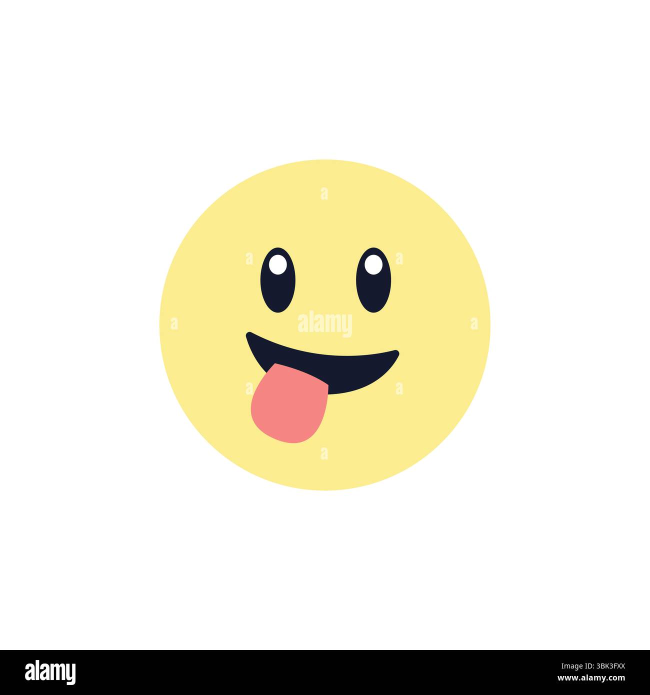 tongue out funny face emoji symbol sign icon vector illustration goofy ...