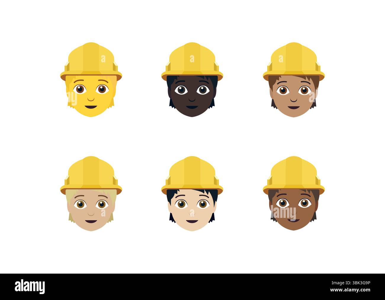 construction worker person emoji symbol sign icon vector illustration ...