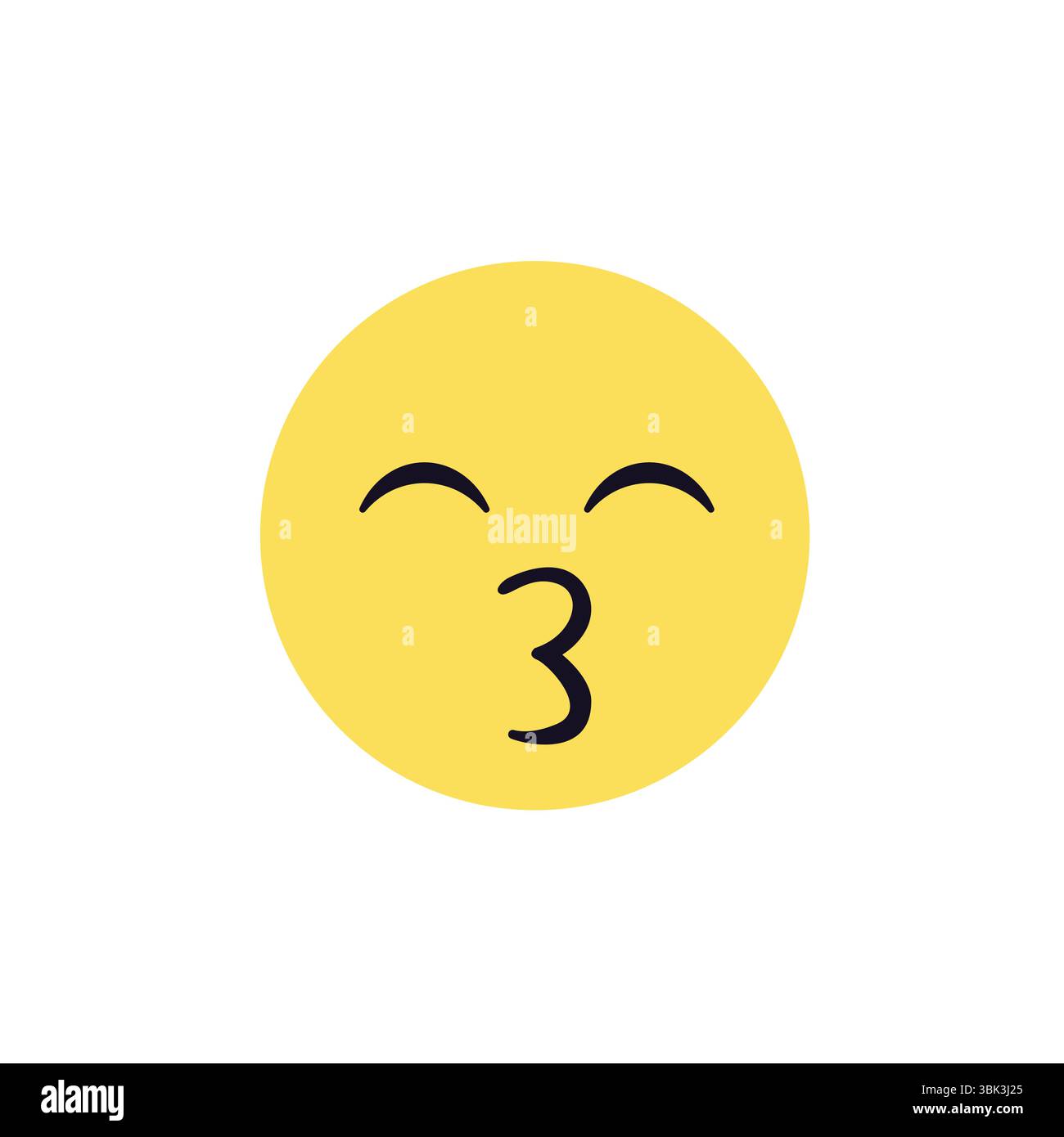kissing face emoji symbol sign icon vector illustration kiss Stock ...