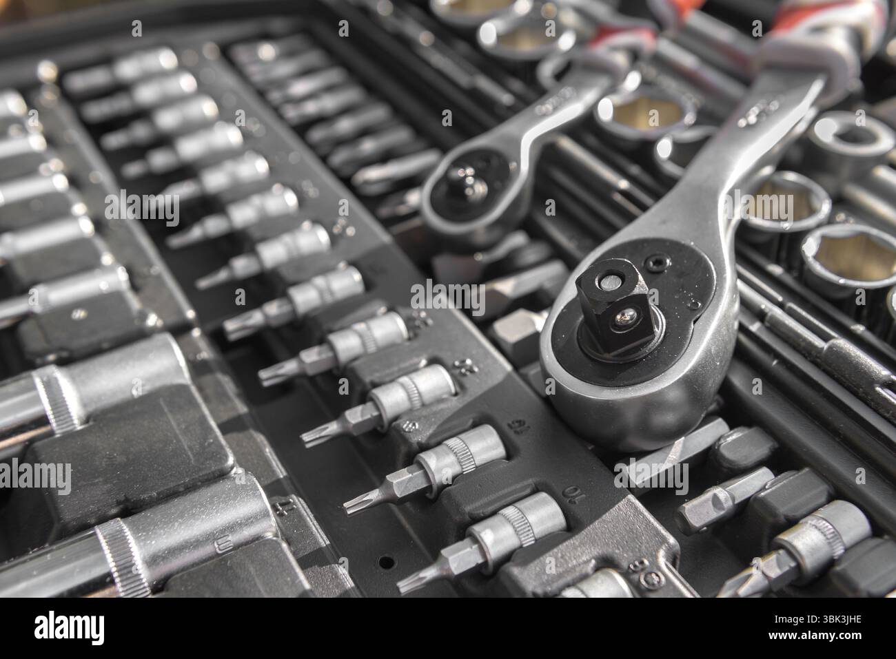 Toolkit of various tools in the box Stock Photo - Alamy