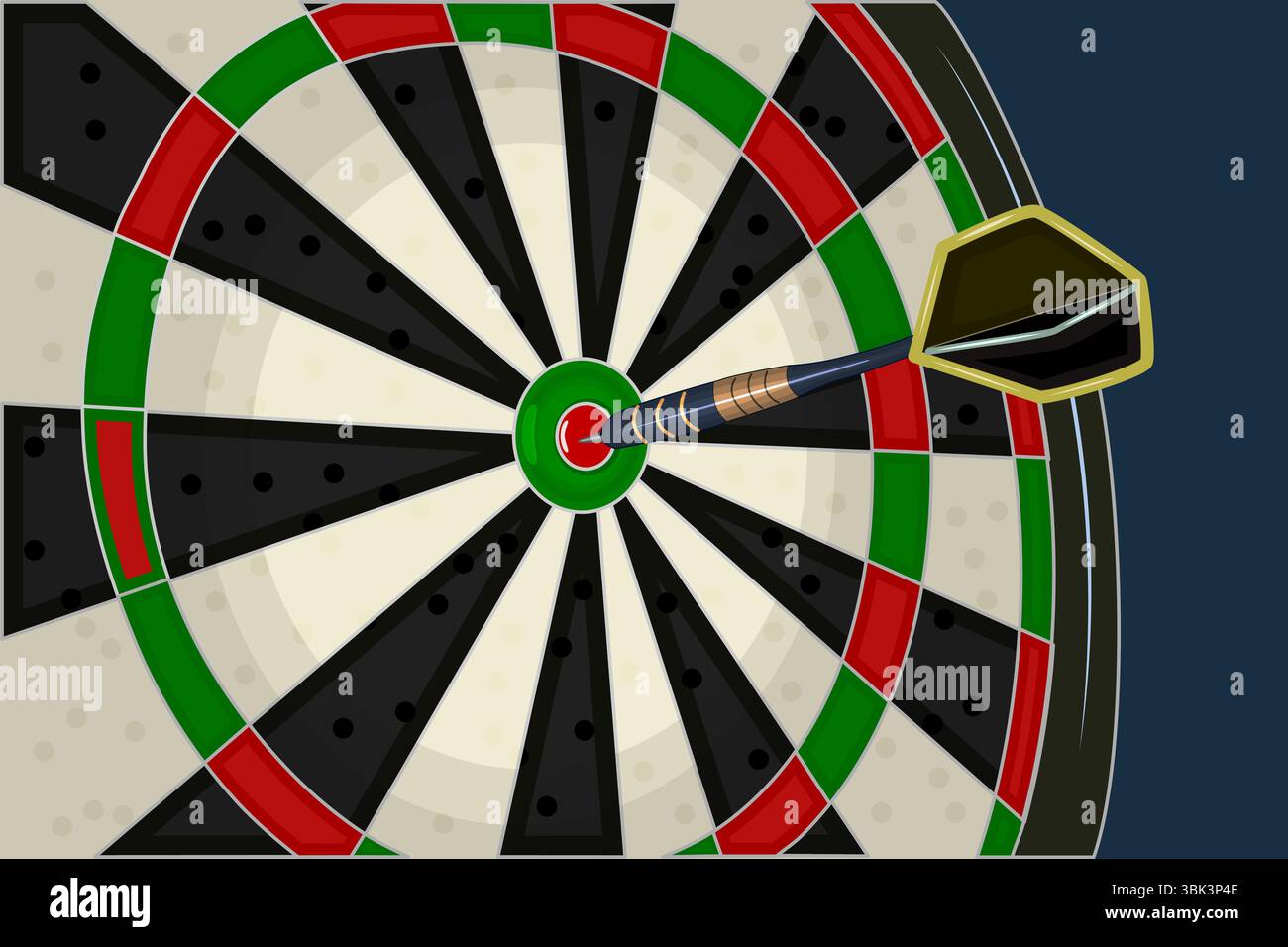 Dart board with green background Stock Vector Images - Alamy