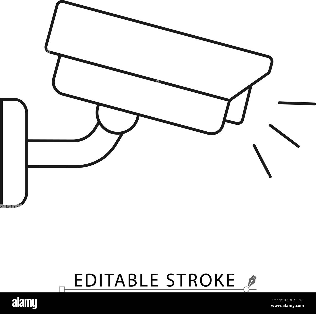 Security surveillance system in Black and White Stock Photos & Images ...