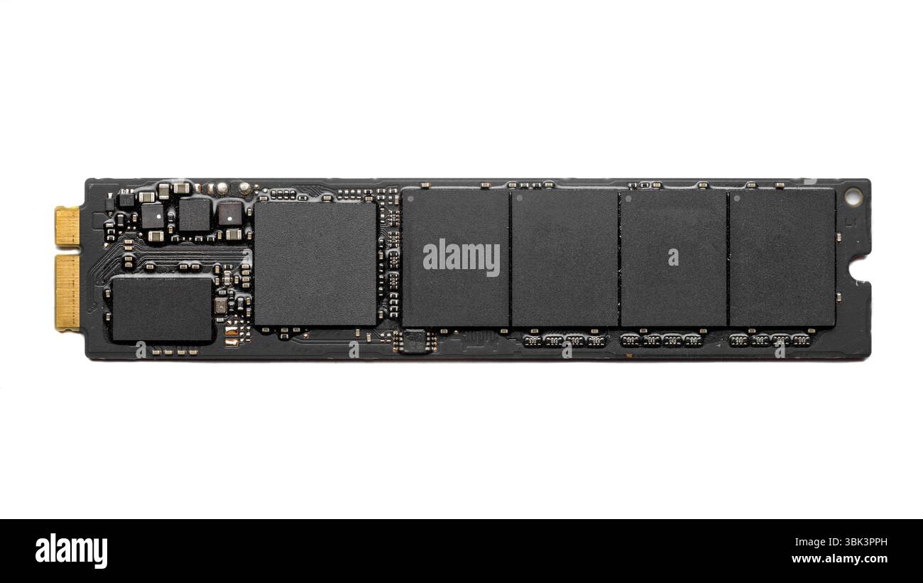 M2 high speed SSD closeup on white background Stock Photo - Alamy