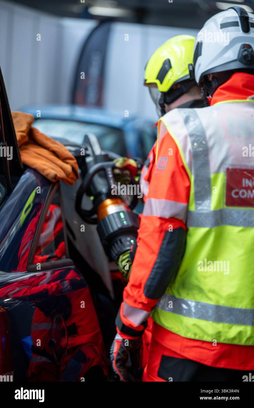 London, UK. 18th June, 2025. Blue Light Show Olympia London UK Credit ...