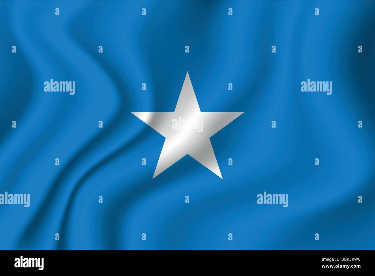 Flag of Somalia. Somali national symbol in official colors. Template ...