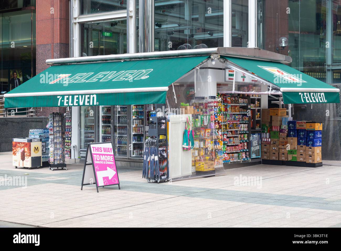 7-Eleven storefront outside Takashimaya on Orchard Road, Singapore ...