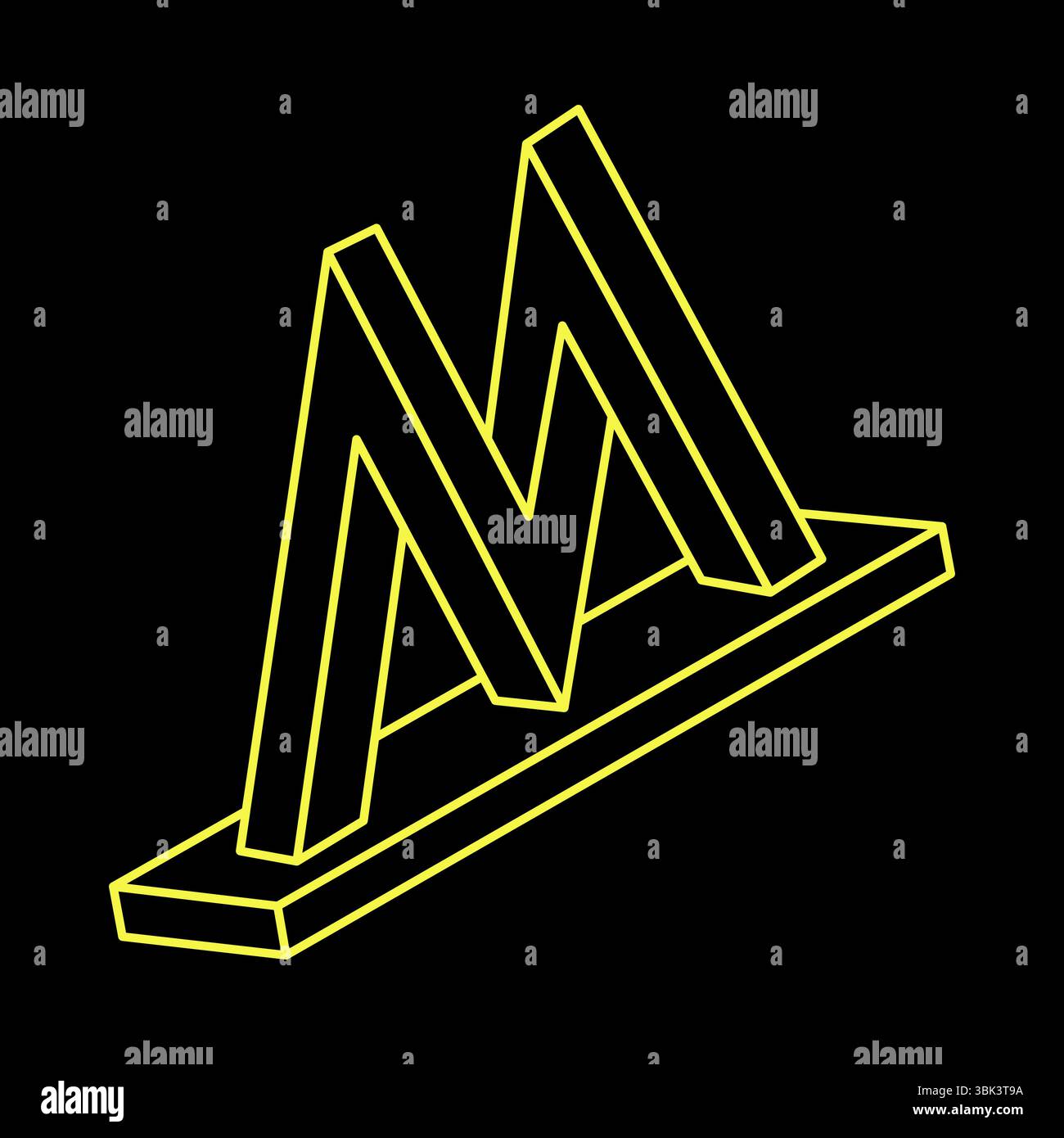 Impossible optical illusion shapes. Optical art object. Impossible ...