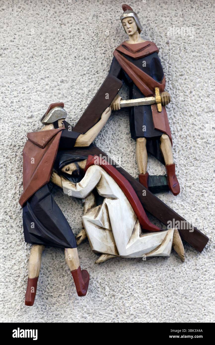 Jesus falls the second time hi-res stock photography and images - Alamy