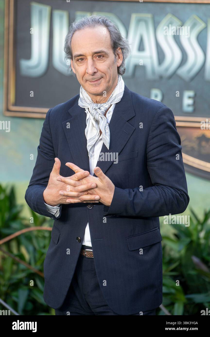 Alexandre Desplat attending the World Premiere of 'Jurassic World ...