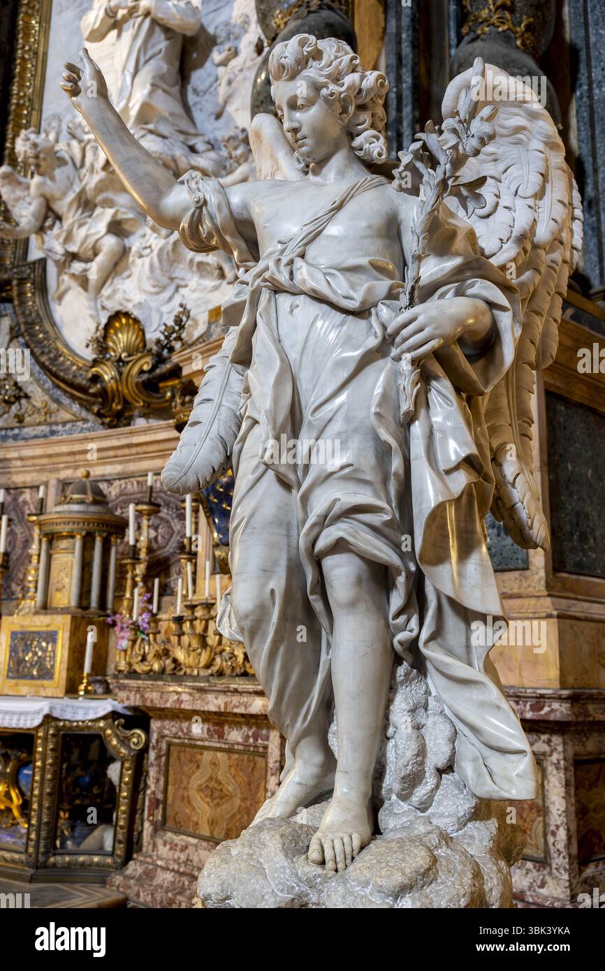 Saint Ignatius of Loyola church, Rome, Italy. Saint Luigi Gonzaga ...