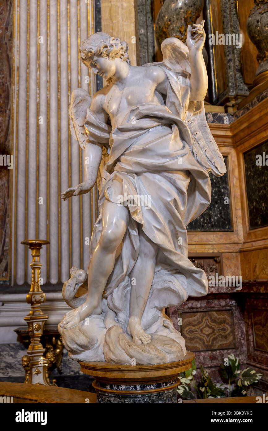 Saint Ignatius of Loyola church, Rome, Italy. Angel Stock Photo - Alamy