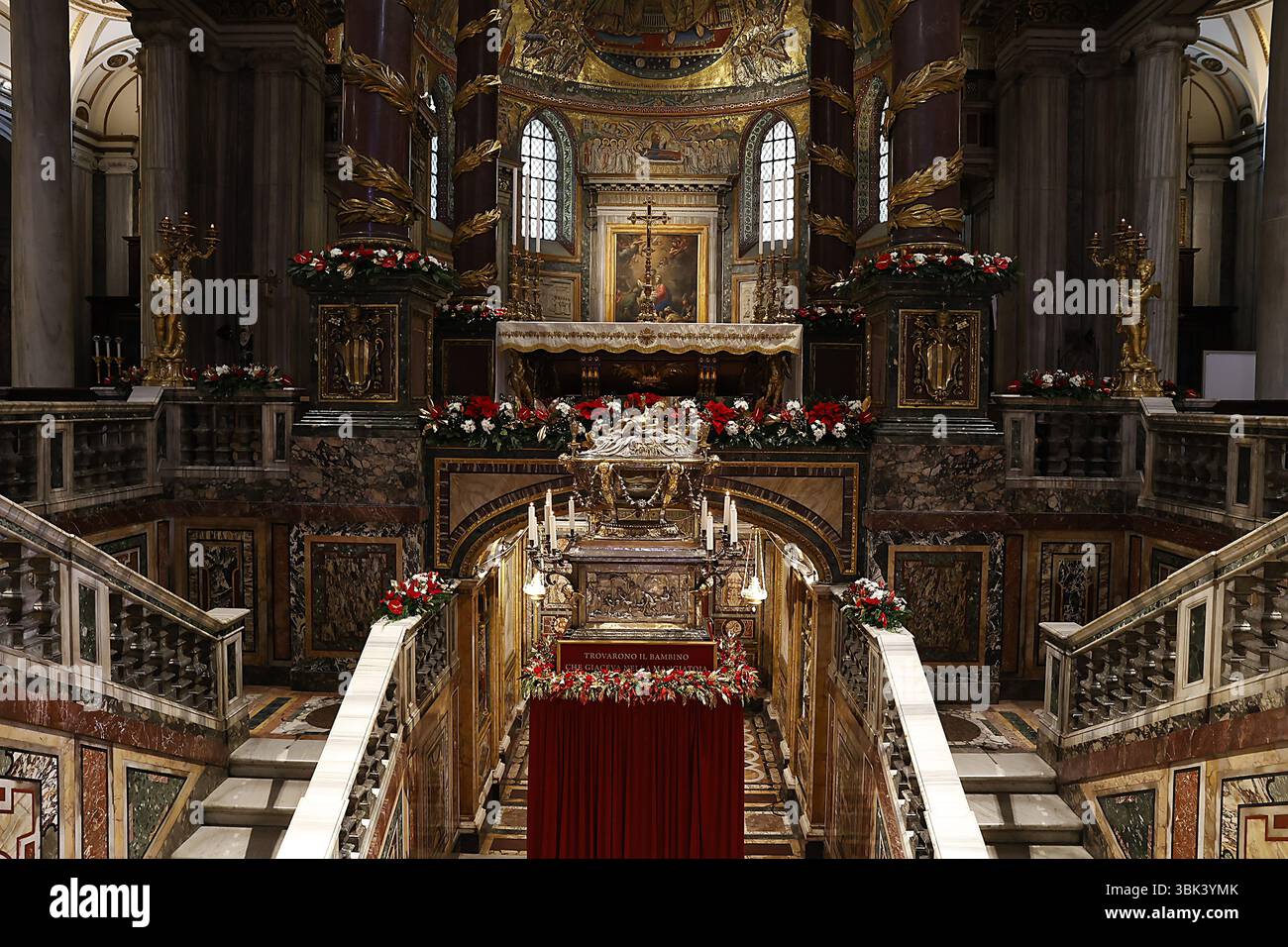 St. Maria Maggiore basilica, Rome, Italy. Crypt of the Nativity and ...
