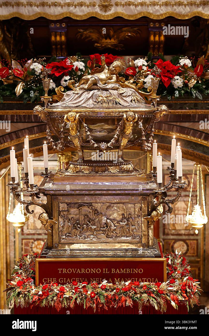 St. Maria Maggiore basilica, Rome, Italy. Crypt of the Nativity and ...