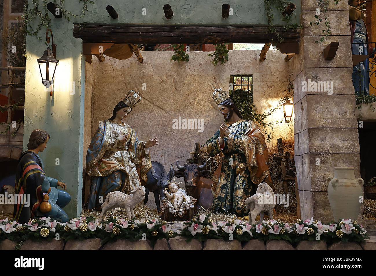 Mexican Nativity scene in Saint Peter’s basilica, Rome, Lazio, Vatican ...