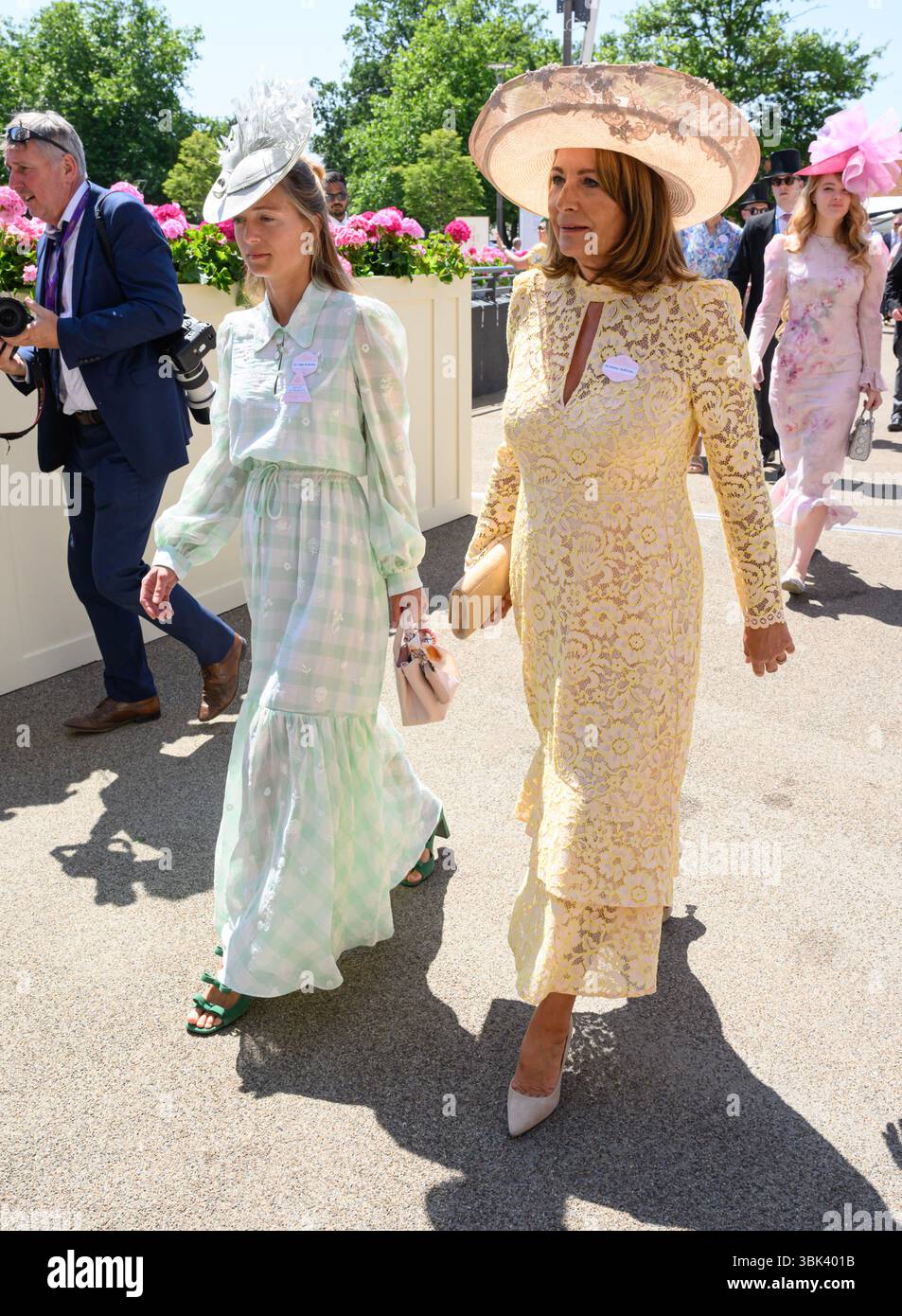 London, UK. June 18th, 2025. Alizée Middleton and Carole Middleton ...