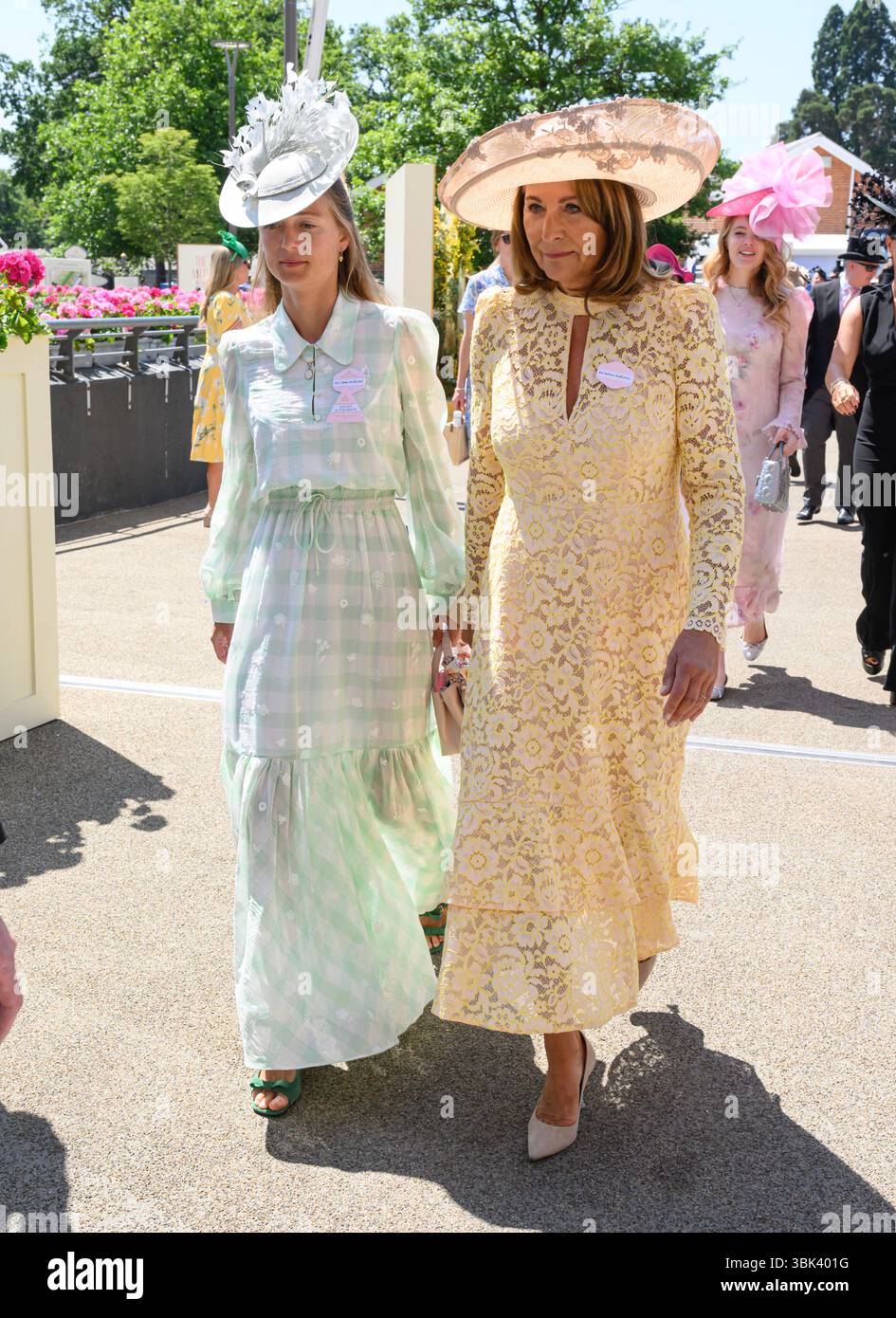 London, UK. June 18th, 2025. Alizée Middleton and Carole Middleton ...