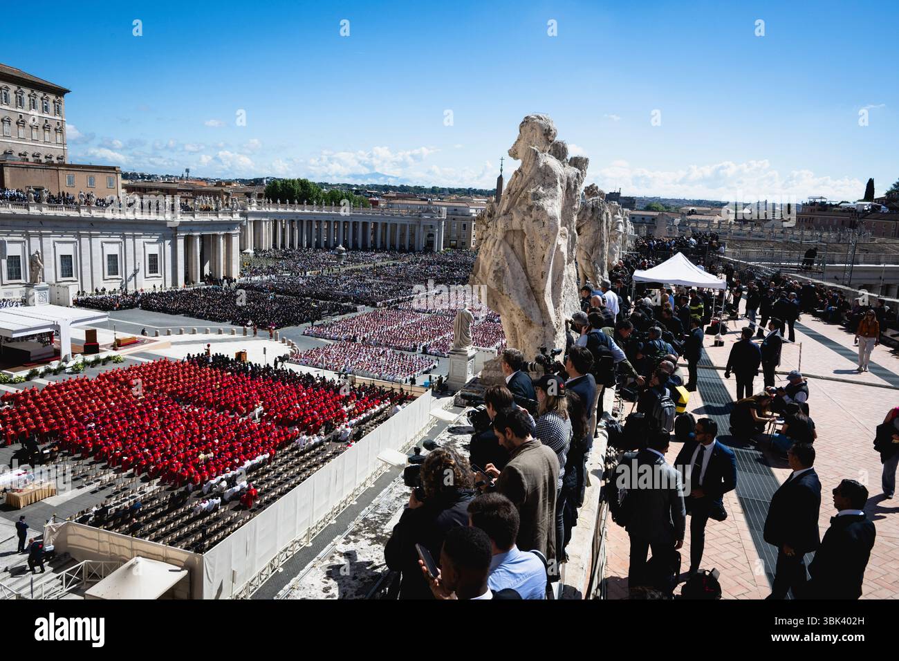 Funeral ceremony of the late Pope Francis at St. Peter's Square in the ...