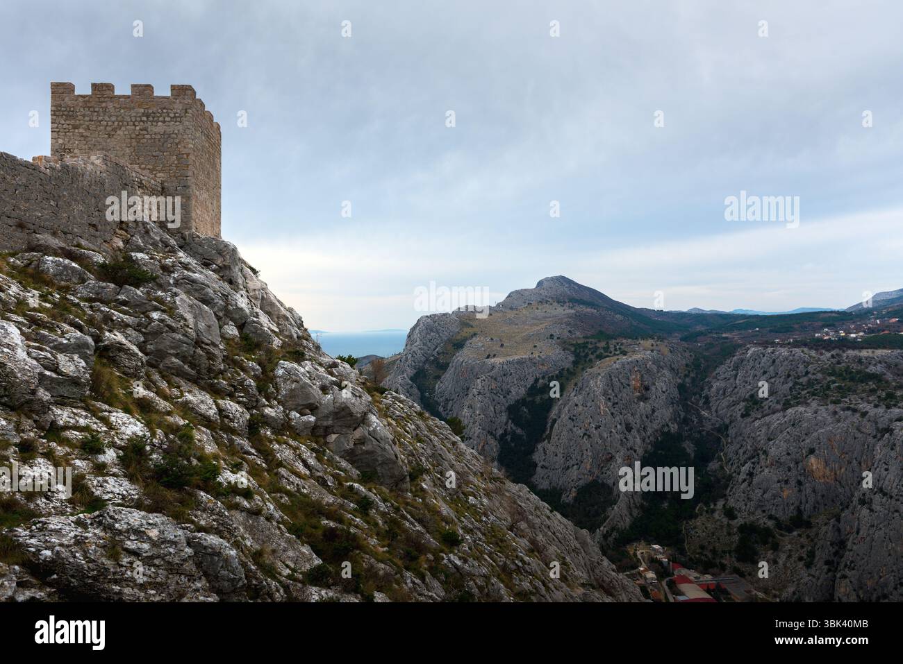 Medieval castle ruins standing on hi-res stock photography and images ...