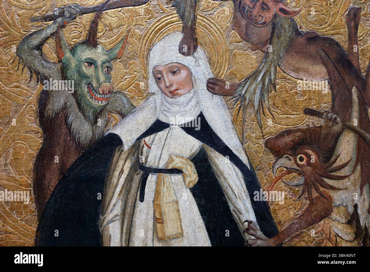 The National Museum. St Catherine of Siena tormented by demons. 1500 ...