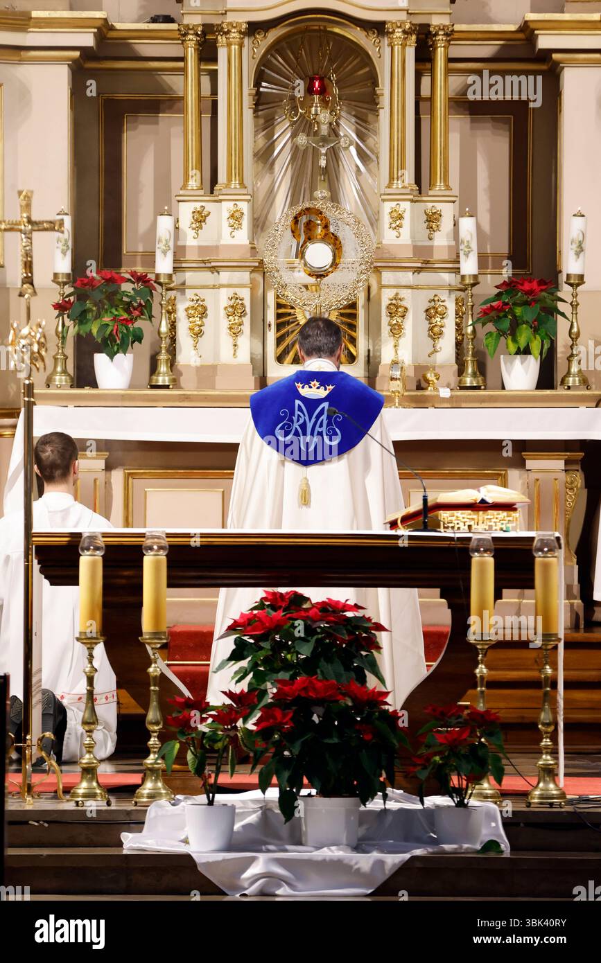 Eucharist (Blessed Sacrament) inside the Monstrance (Ostensory ...