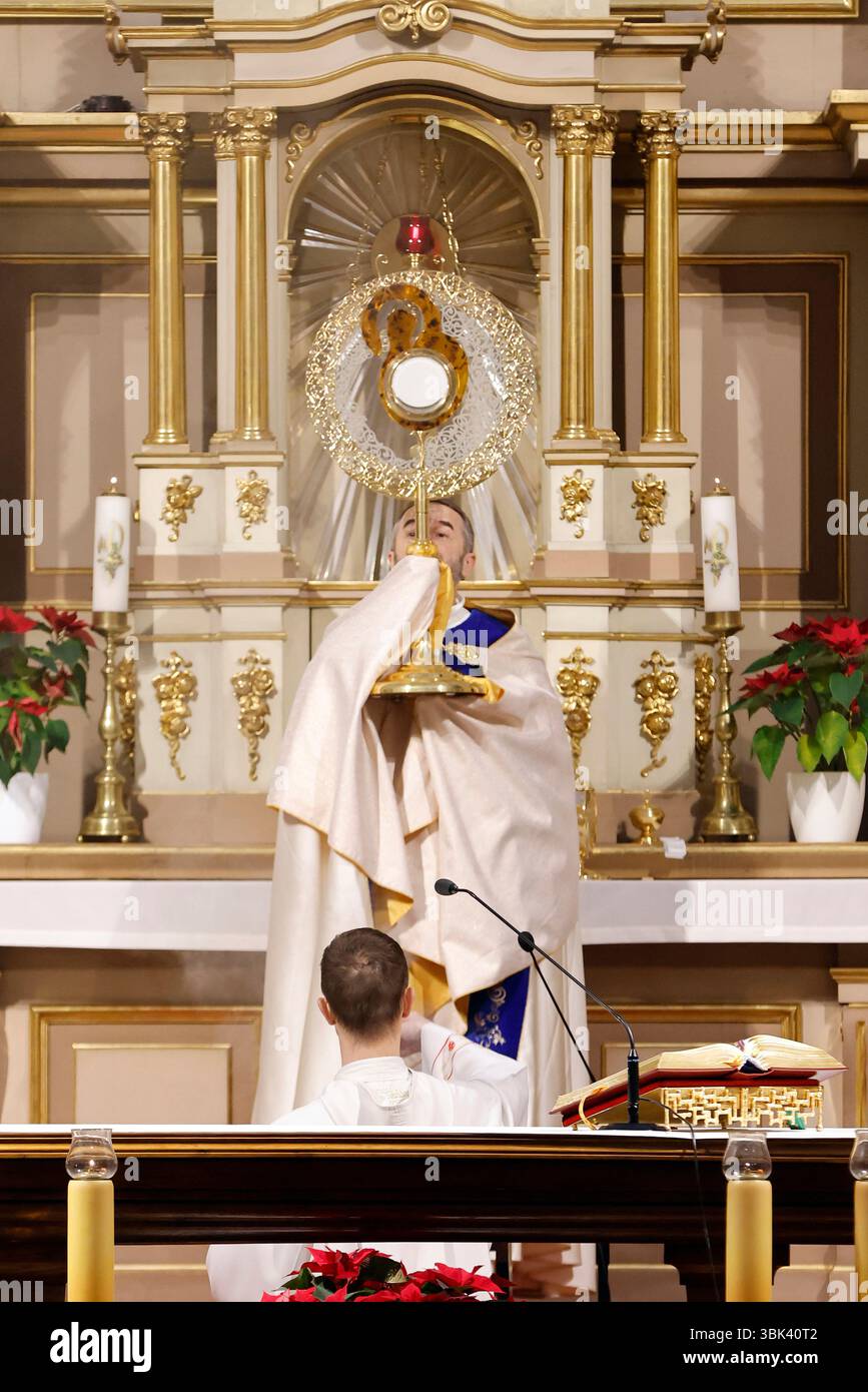 Eucharist (Blessed Sacrament) inside the Monstrance (Ostensory ...