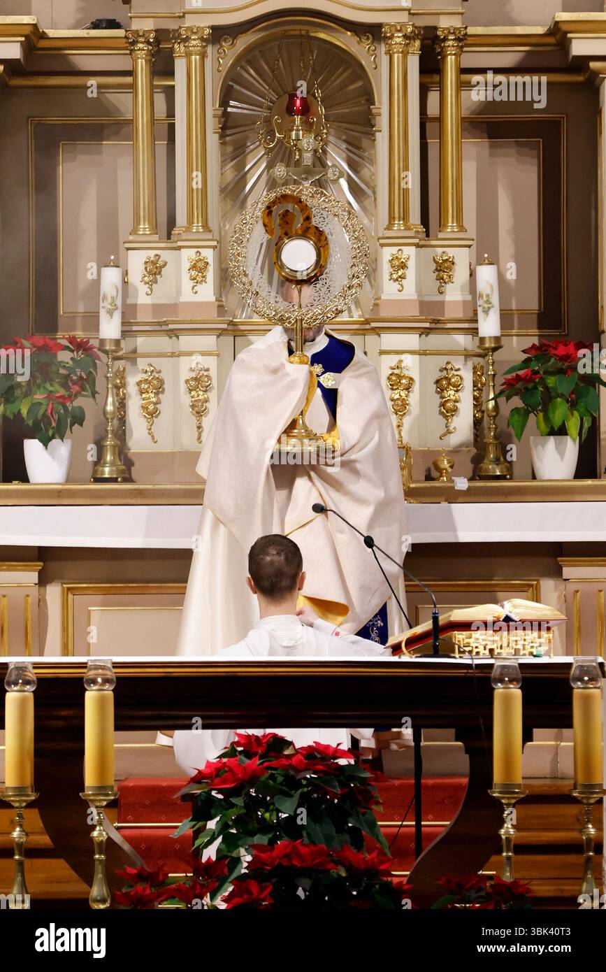 Eucharist (Blessed Sacrament) inside the Monstrance (Ostensory ...