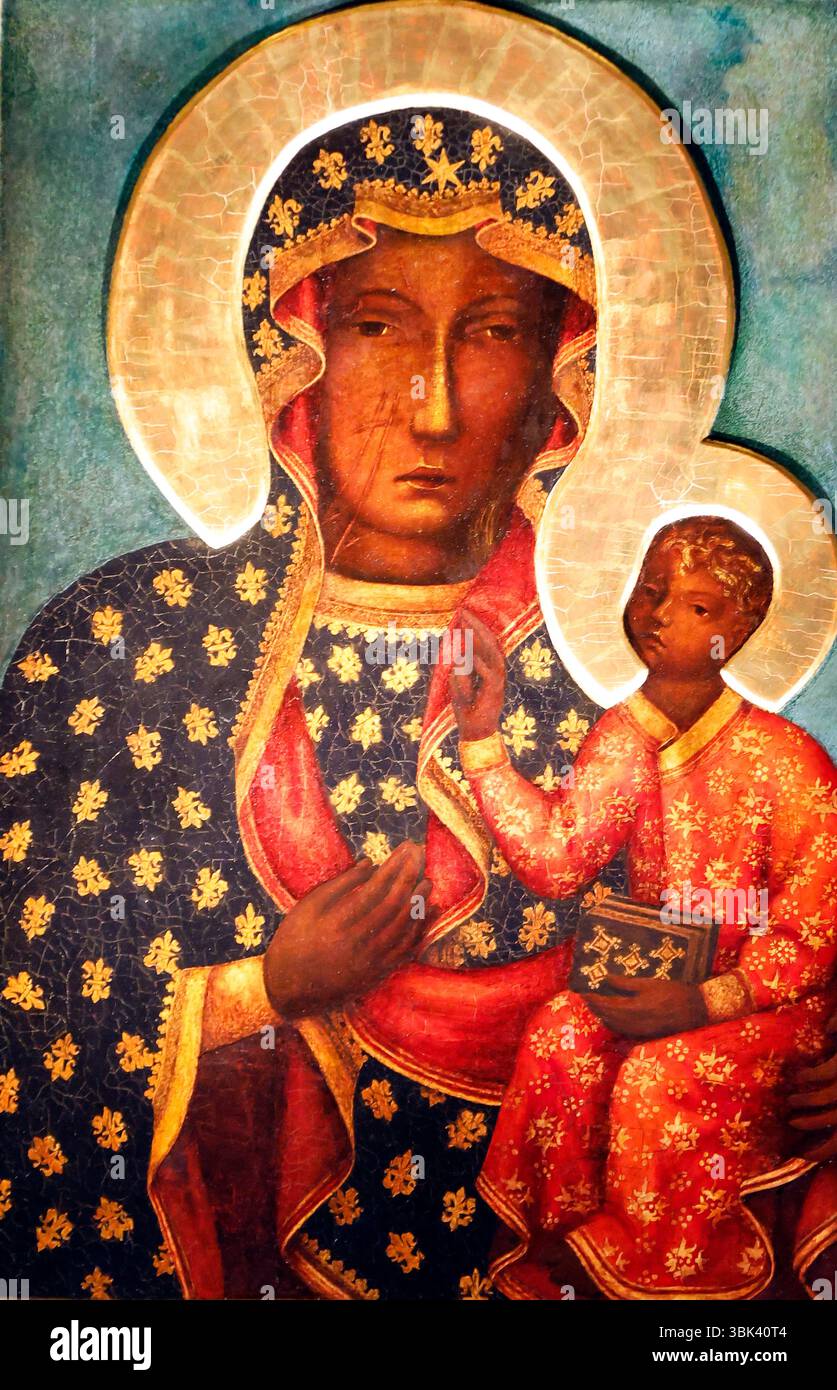 The Black Madonna of Czestochowa is a venerated icon of the Blessed ...