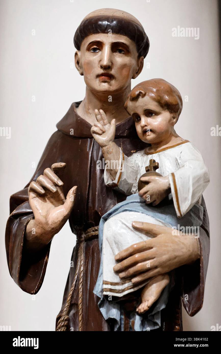 Saint Anthony of Padua with the infant Jesus. Warsaw. Poland Stock ...