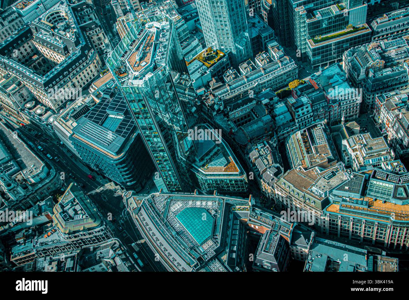 Aerial view over the modern architecture in London Stock Photo - Alamy