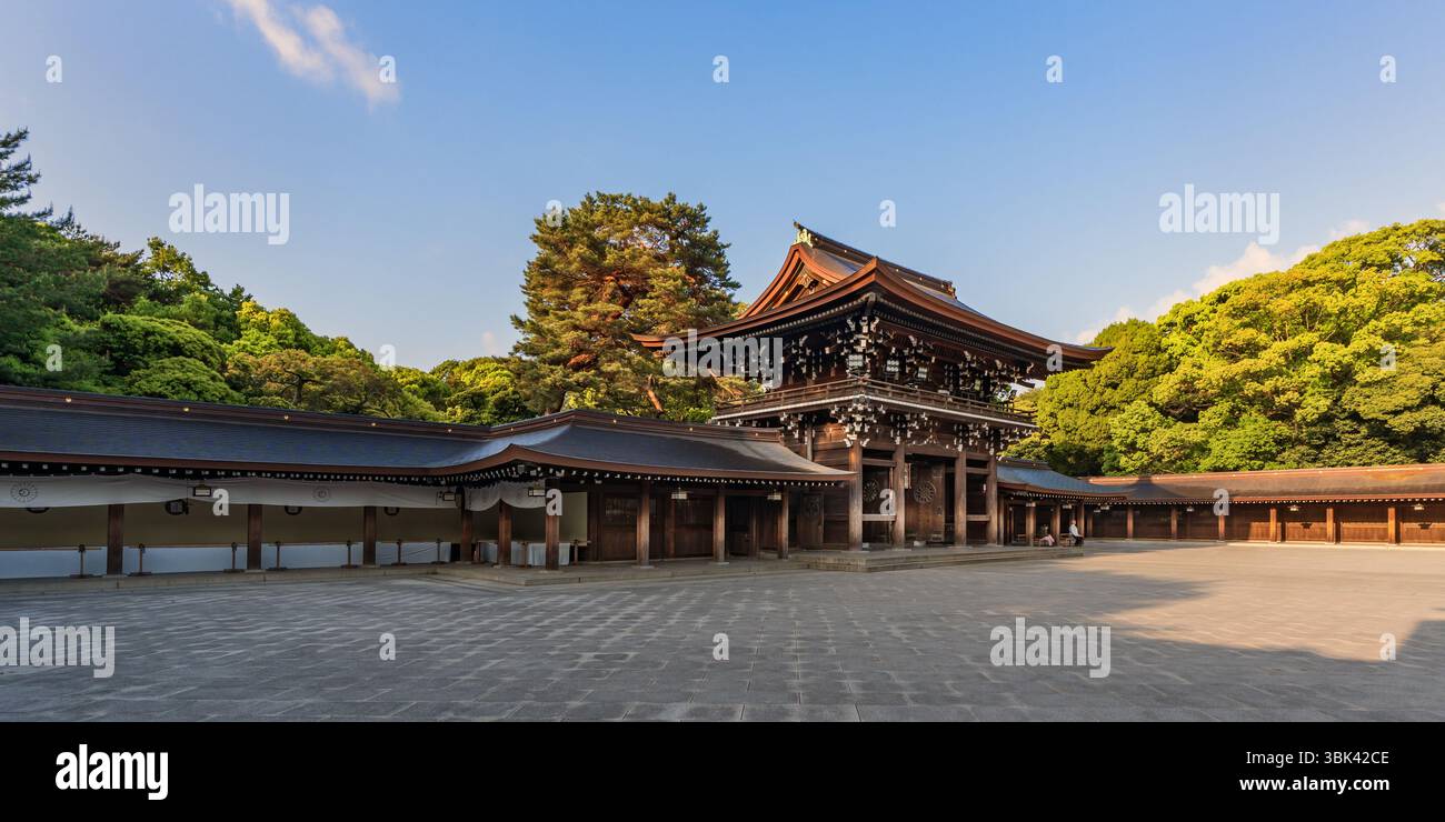 Meiji Jingu Shrine, Japanese temple in Shibuya district, Tokyo, Japan ...