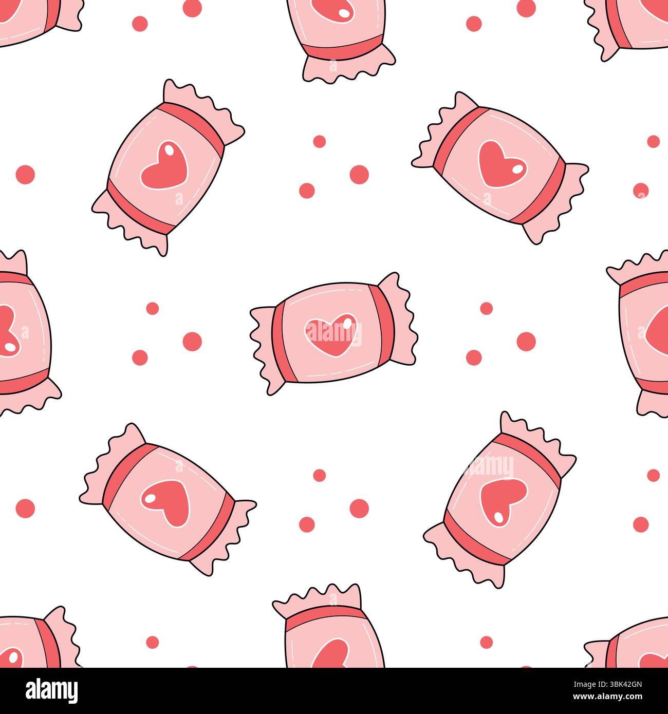 Sweets sugar candy hearts Stock Vector Images - Alamy