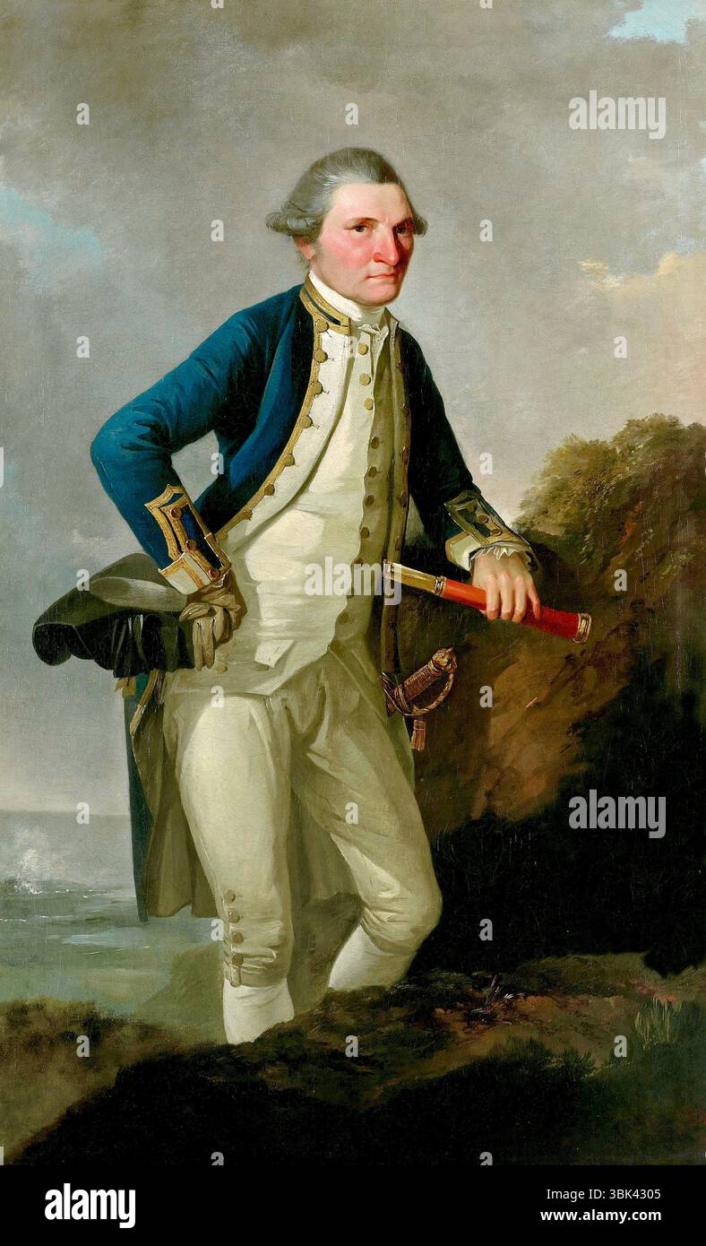 John Webber; artist - Portrait of Captain James Cook - circa 1780 ...