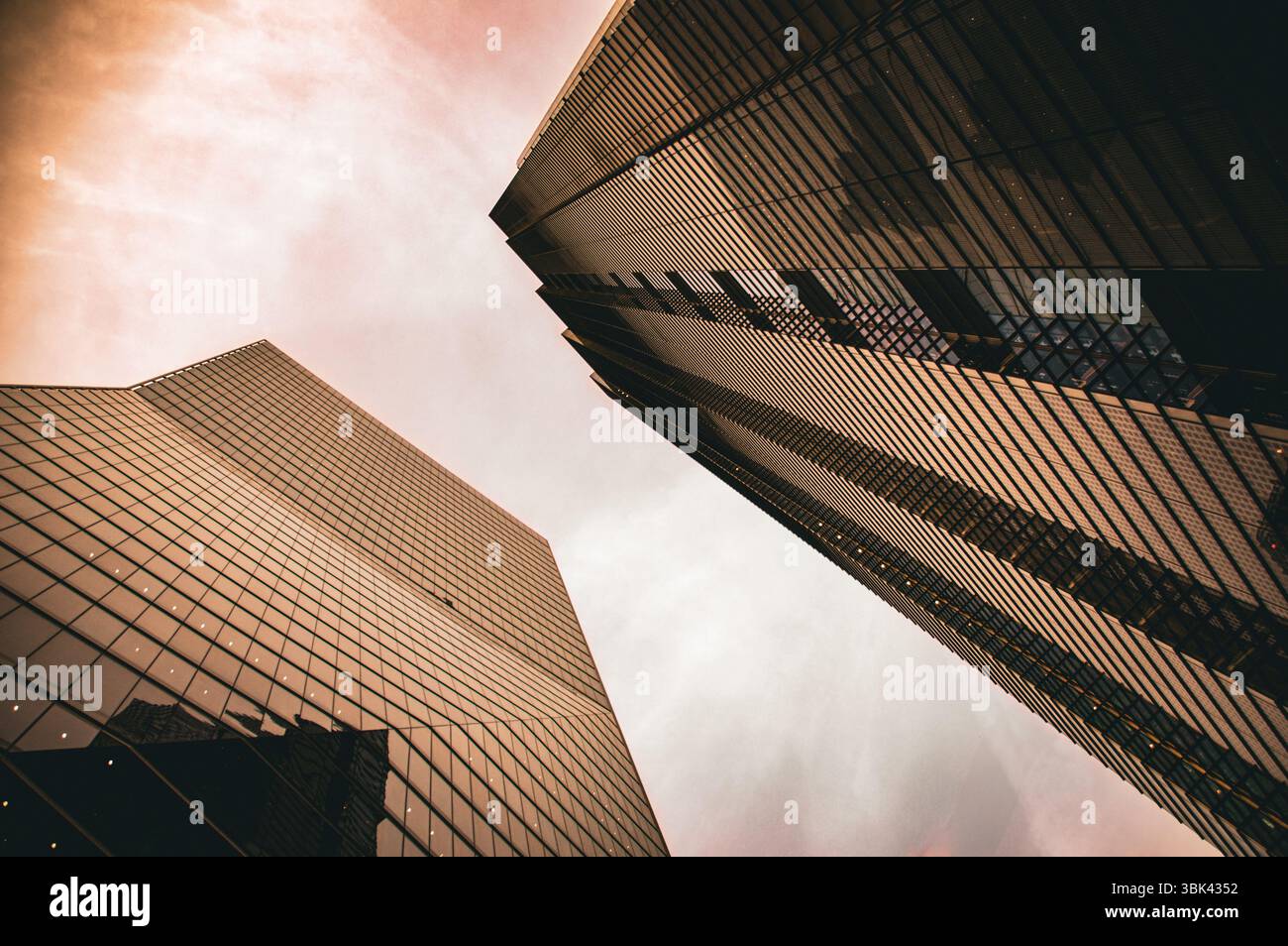 Low perspective of modern skyscrapers in London Stock Photo - Alamy