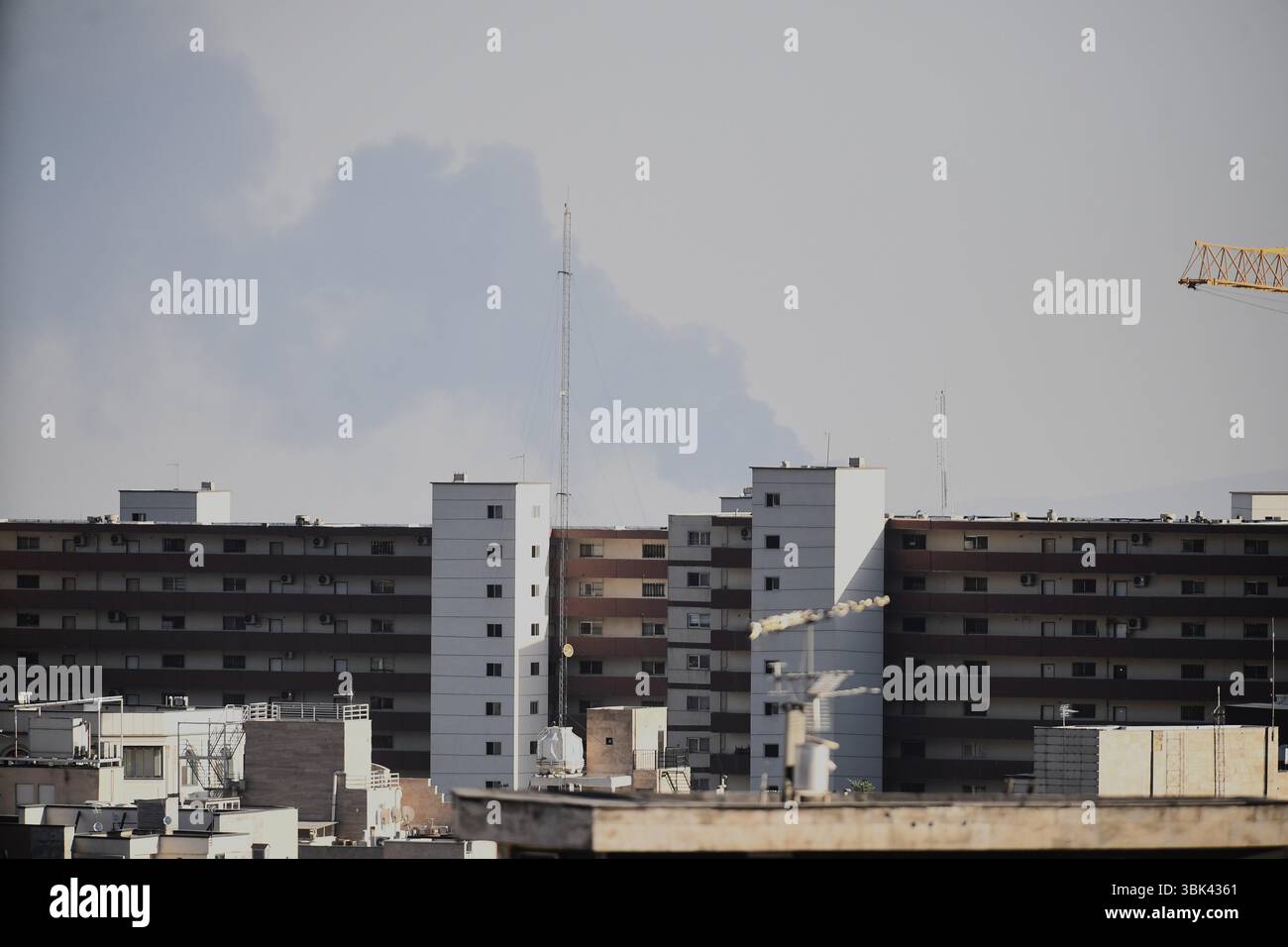 Tehran, Iran. 17th June, 2025. Smoke rises following Israeli attacks in ...