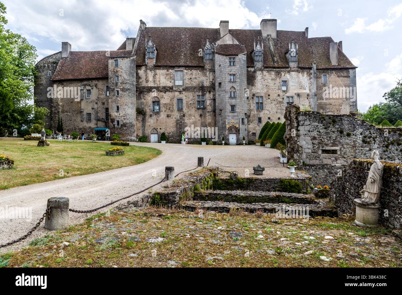 The Château de Boussac in Creuse is an impressive medieval fortress. It ...