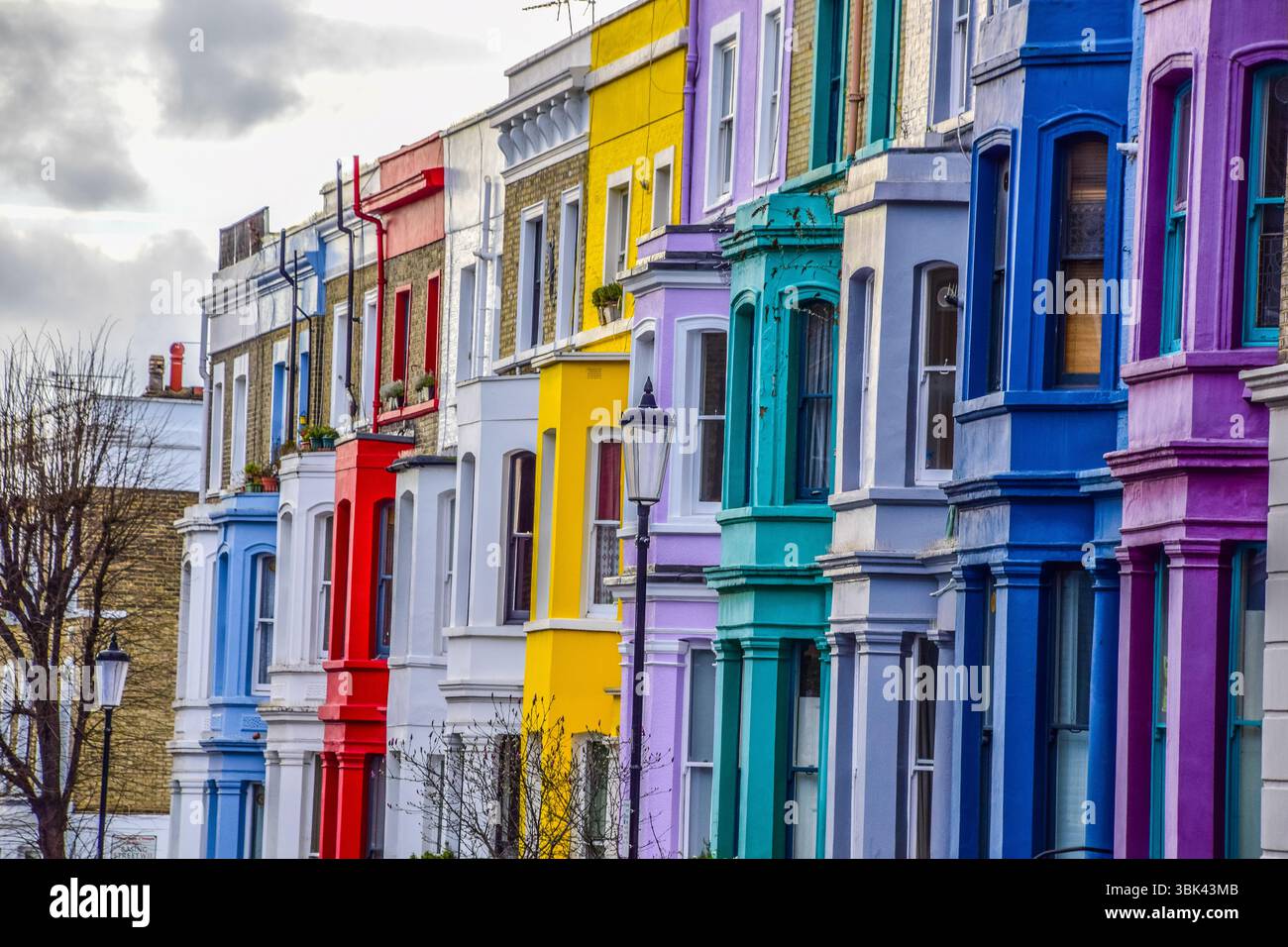 Colorful painted facades hi-res stock photography and images - Alamy