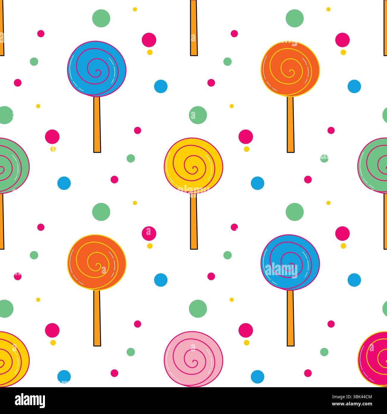 Sweet playful seamless pattern Stock Vector Images - Alamy