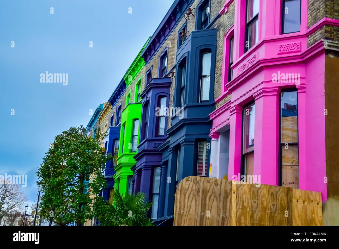 Colourful facades of buildings in London Stock Photo - Alamy