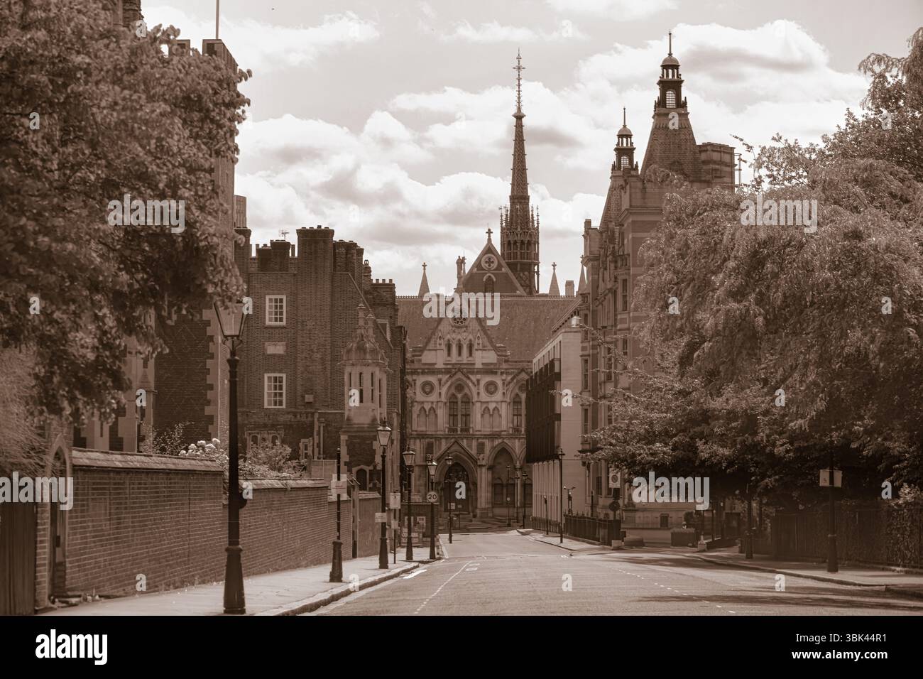 Old London architecture in sepia Stock Photo - Alamy