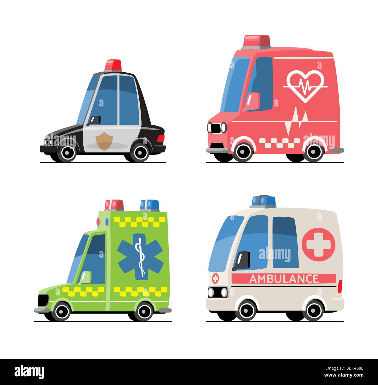 Police car on first Cut Out Stock Images & Pictures - Alamy