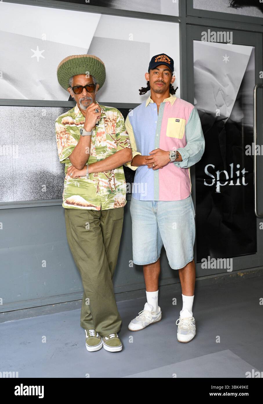 EDITORIAL USE ONLY Don Letts and Jordan Stephens attend the Split ...