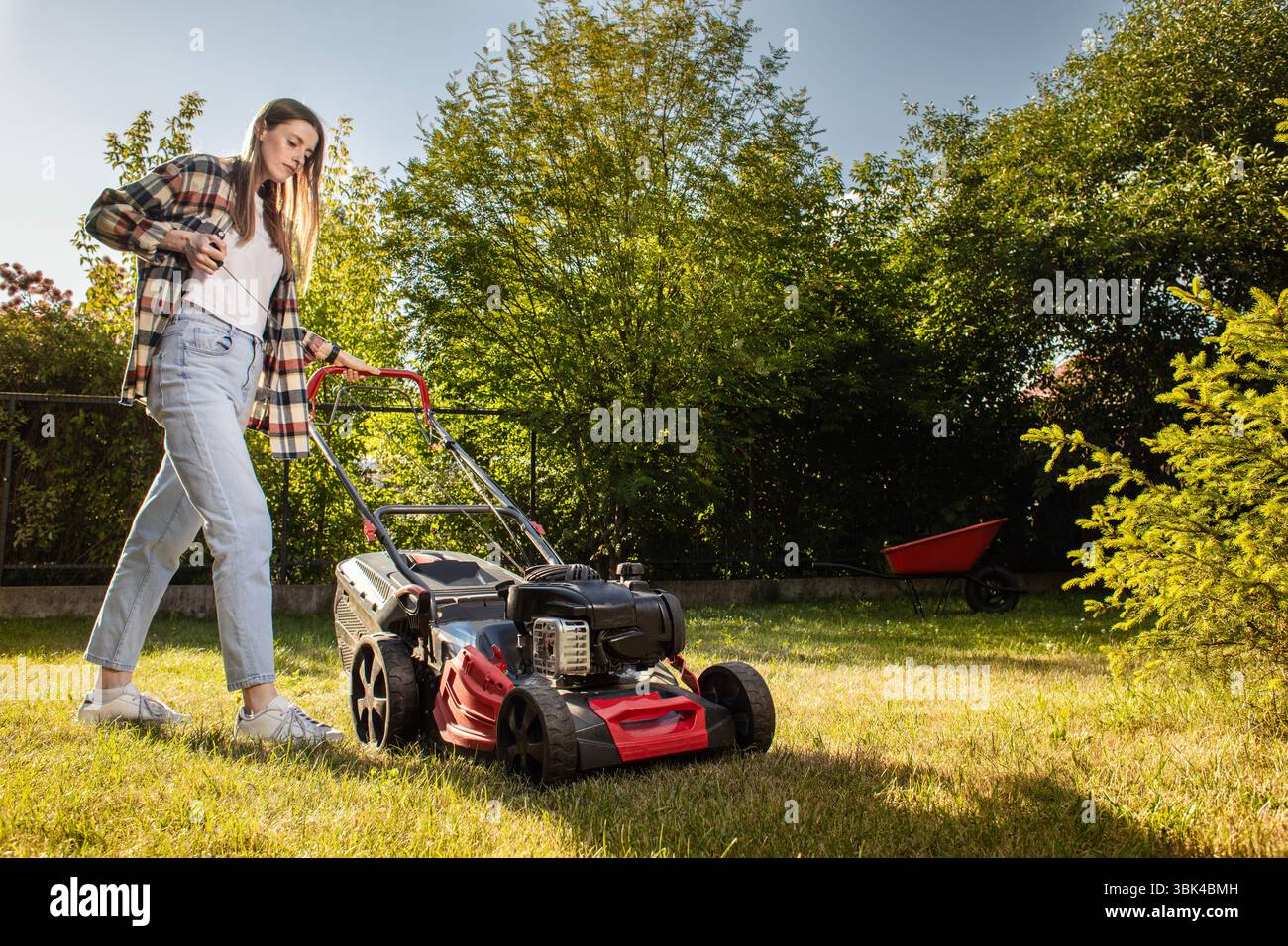 Concept of gardening, work, nature. Housework, gardening and country ...