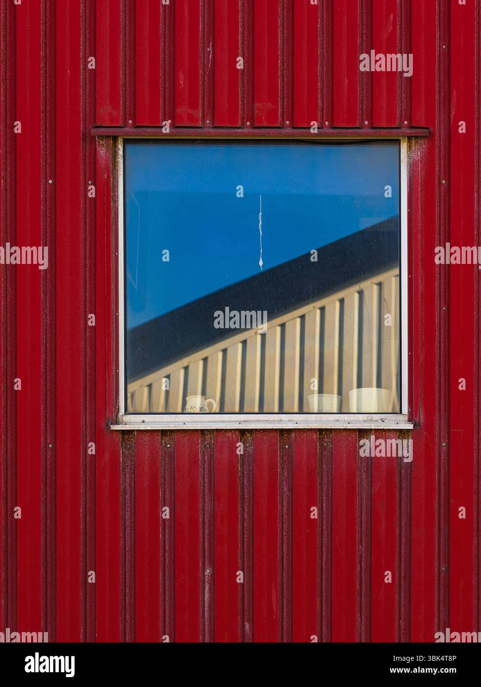 Modern urban scene and its reflection above hi-res stock photography ...