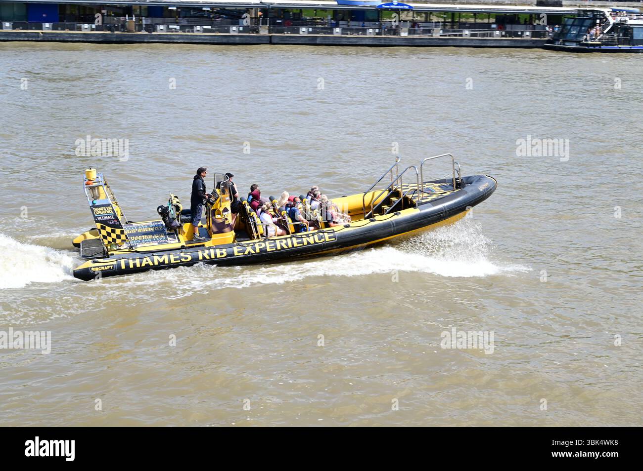 A River Thames tourist motor launch Stock Photo - Alamy
