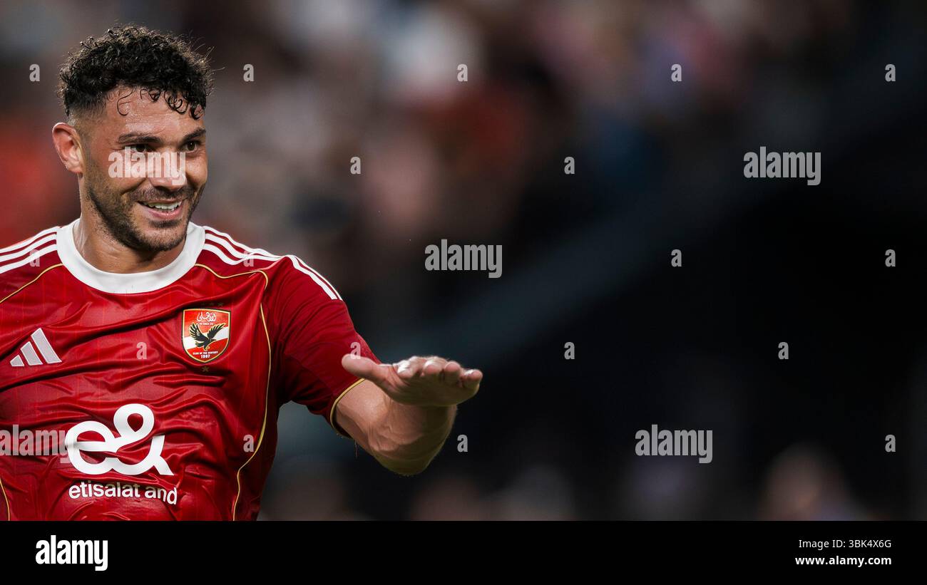 Yasser Ibrahim of Al Ahly FC gestures during the FIFA Club World Cup ...